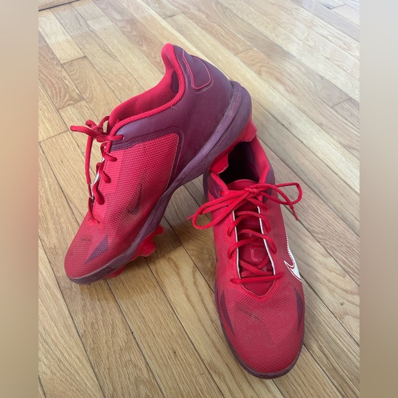 Nike | Shoes | Mens Nike Mike Trout Red Baseball Cleats Size 15 | Poshmark